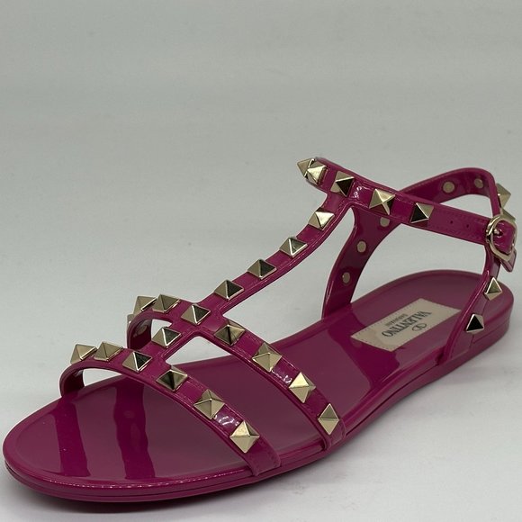 Valentino Rockstud Jelly Sandals